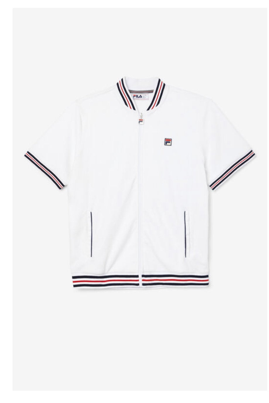 Fila Estudio Velour Jacket White | Si Drip