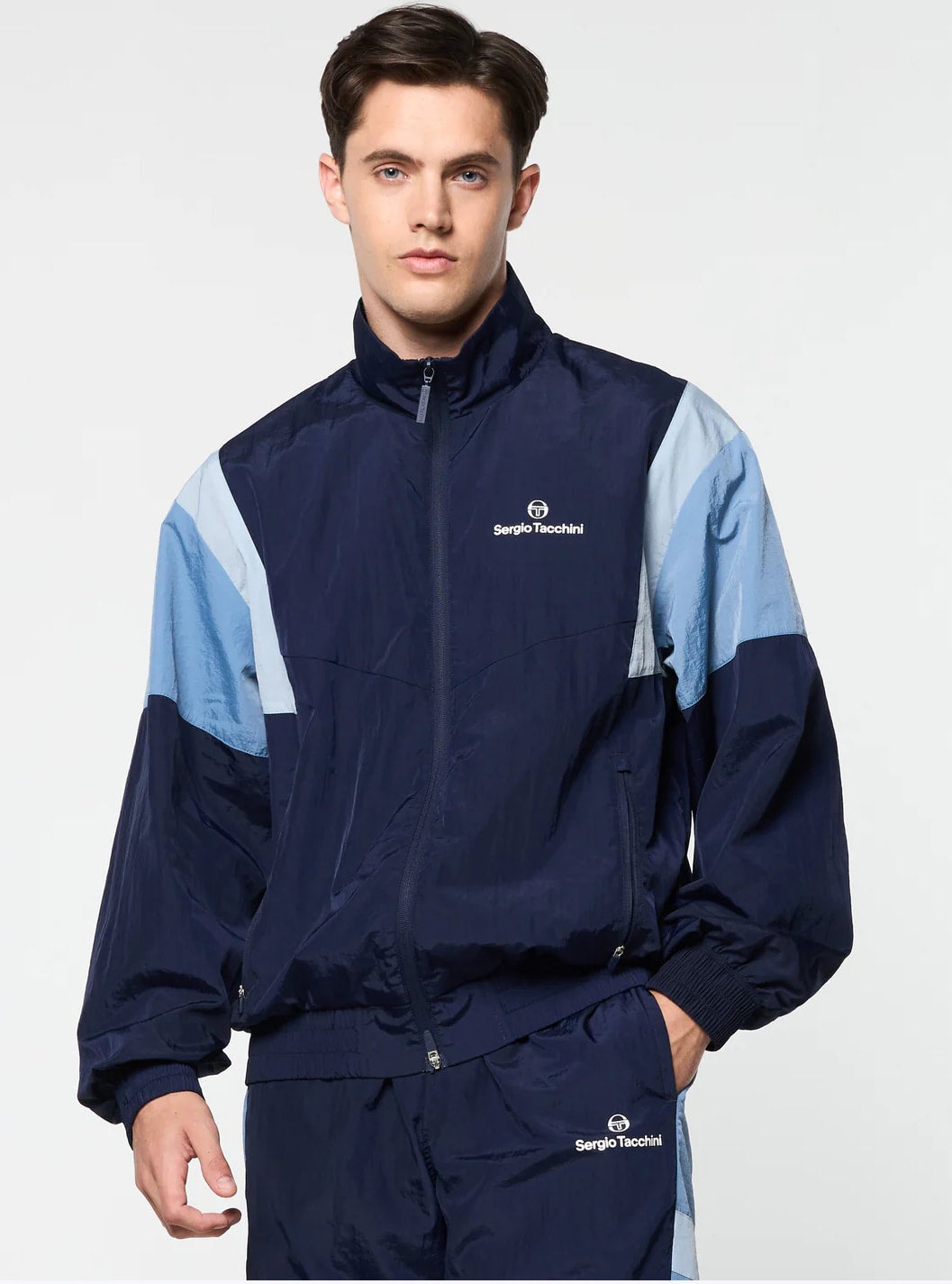 Sergio Tacchini Angolo Track Jacket Maritime Blue | Si Drip